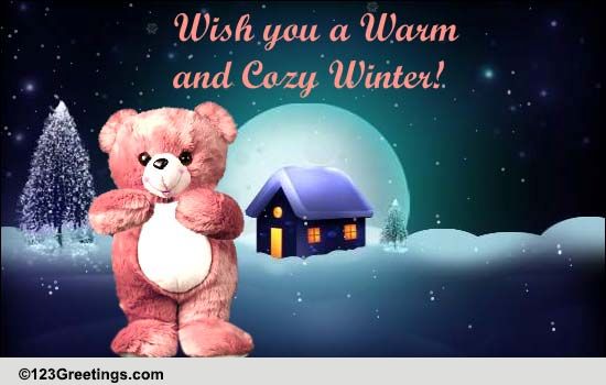 Warm And Cozy Winter Hugs! Free Happy Winter eCards, Greeting Cards ...