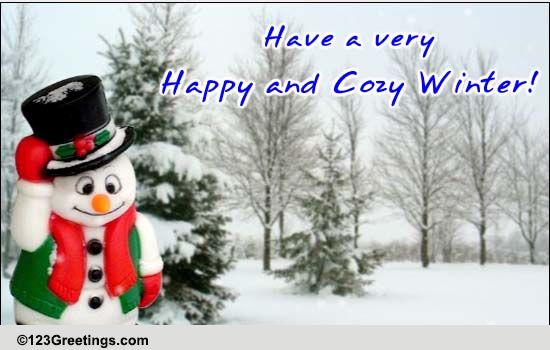 Cute Winter Wishes! Free Happy Winter eCards, Greeting Cards | 123 ...