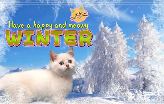 A Happy And Meowy Winter. Free Happy Winter eCards, Greeting Cards ...