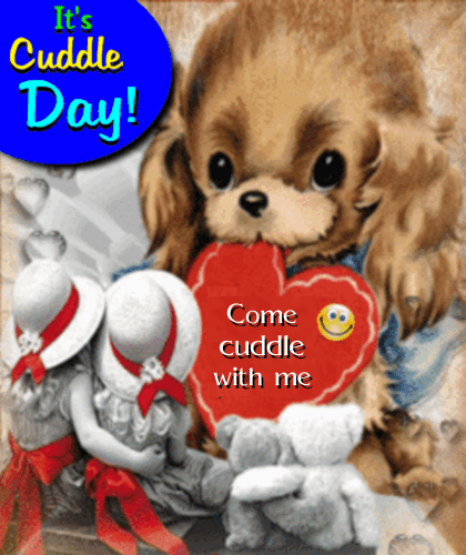 A Cute Cuddle Day Card. Free Cuddle Day eCards, Greeting Cards | 123 ...
