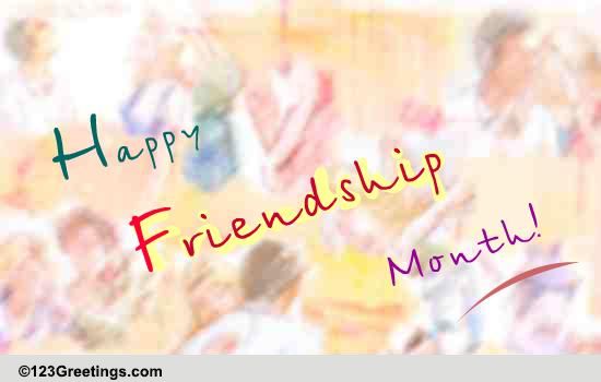 Intl. Friendship Month Cards, Free Intl. Friendship Month Wishes | 123 ...