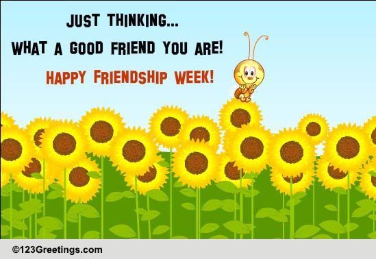 For A Good Friend... Free Intl. Friendship Week eCards, Greeting Cards ...