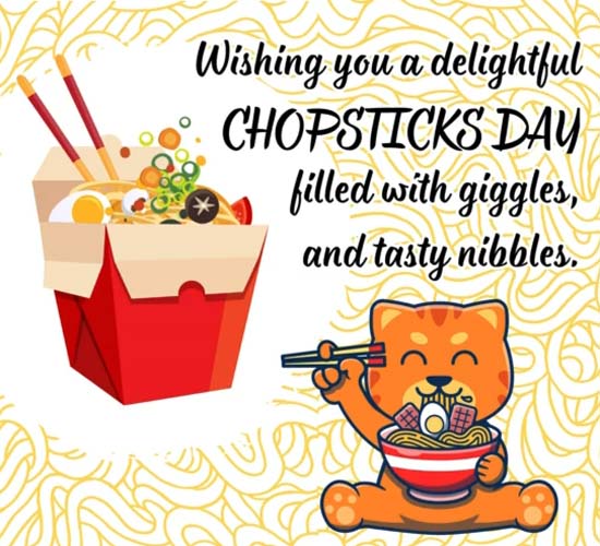 National Chopsticks Day Cards, Free National Chopsticks Day Wishes ...