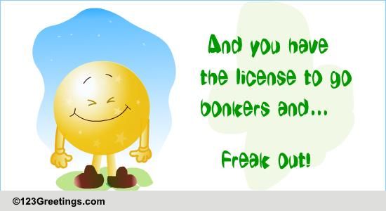 Go Bonkers! Free Temporary Insanity Day eCards, Greeting Cards | 123 ...