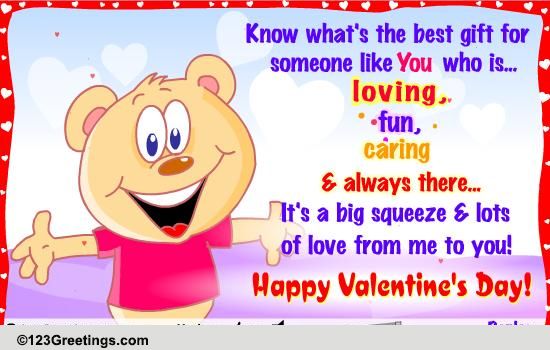 A Big Squeeze And Lots Of Love! Free Hugs eCards, Greeting Cards | 123 ...