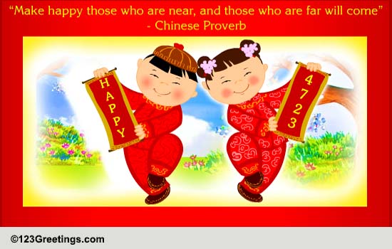A Chinese Proverb To Wish Your Friend! Free Friends eCards | 123 Greetings