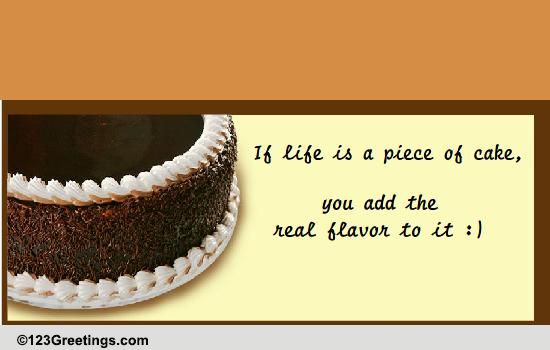 The Real Flavor... Free Chocolate Cake Day eCards, Greeting Cards | 123 ...