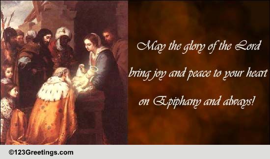 Glory Of Lord... Free Epiphany eCards, Greeting Cards | 123 Greetings