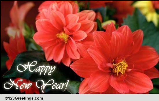 Bright And Beautiful New Year! Free Social Greetings eCards | 123 Greetings