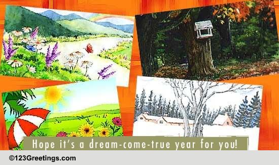 A Beautiful New Year Ahead... Free Inspirational Wishes eCards | 123 ...