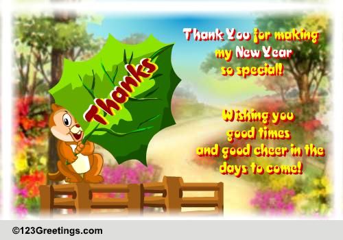 New Year Thanks! Free Thank You eCards, Greeting Cards | 123 Greetings