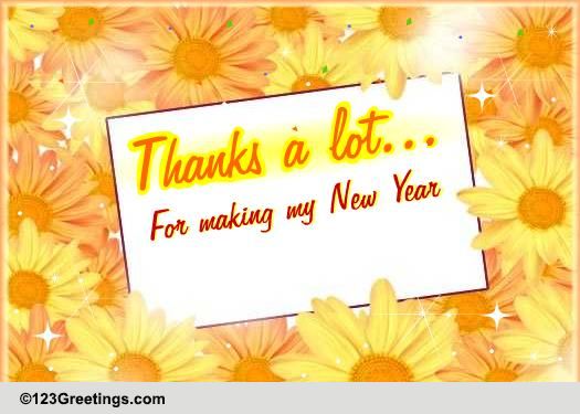 Thanks A Lot! Free Thank You eCards, Greeting Cards | 123 Greetings