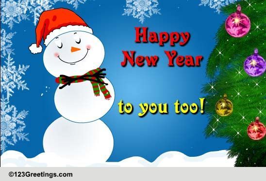 A Cute New Year Thank You Wish. Free Thank You eCards, Greeting Cards ...