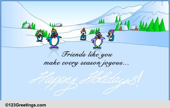 Happy Holidays! Free Friends eCards, Greeting Cards | 123 Greetings