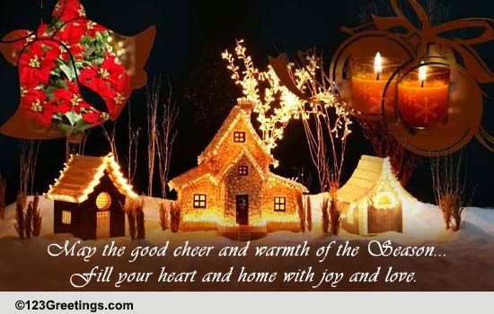Season's Greetings From Our Home to Yours Cards, Free Season's ...