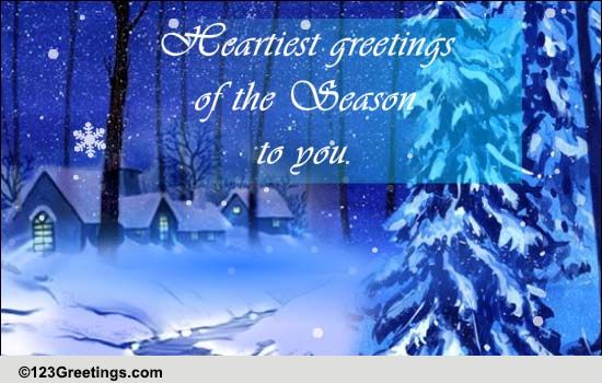 Joys And Wonders Of Holiday Season... Free Warm Wishes eCards | 123 ...