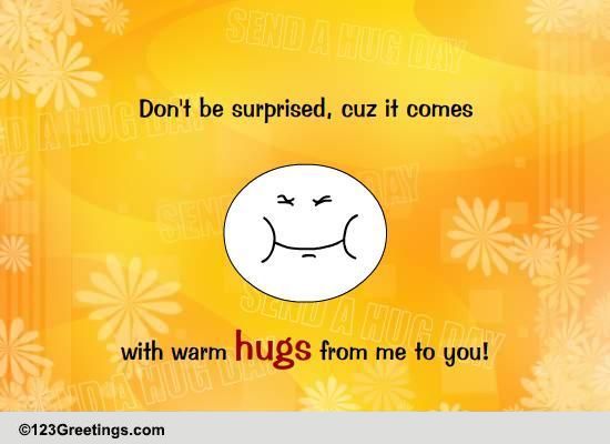 Send A Hug... Free Friendly Hugs eCards, Greeting Cards | 123 Greetings