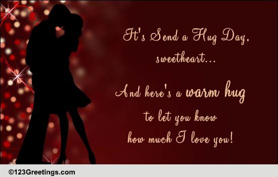 Send a Hug Day Warm Hugs Cards, Free Send a Hug Day Warm Hugs Wishes ...