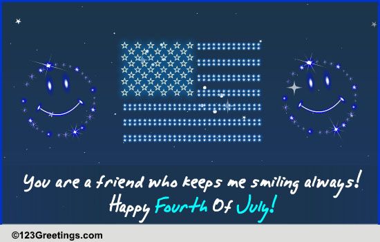 Happy Fourth Of July! Free Friends eCards, Greeting Cards | 123 Greetings