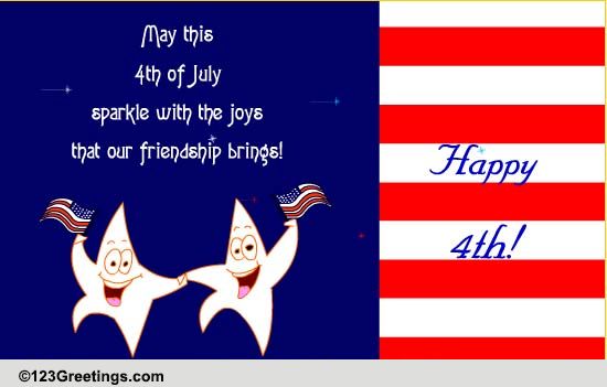 4th July Wish For A Friend! Free Friends eCards, Greeting Cards | 123 ...