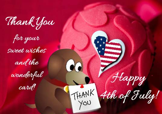 Thanks For Your Sweet Wishes! Free Thank You eCards, Greeting Cards ...