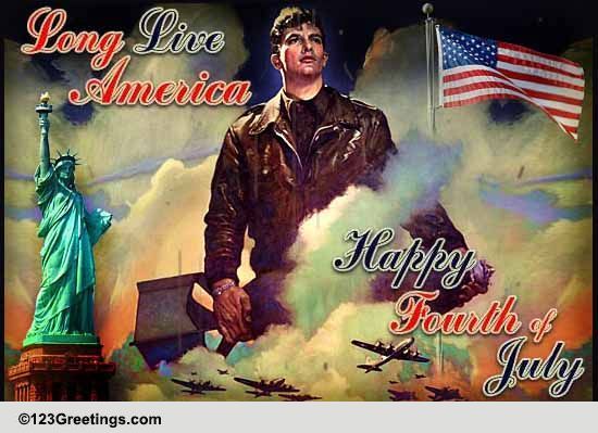 Salute The Troops... On 4th Of July! Free Happy Fourth of July eCards ...