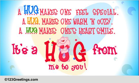 A Special Hug... Free Hug Week eCards, Greeting Cards | 123 Greetings