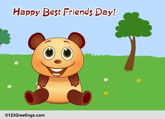 Big And Warm Bear Hug For Best Friend. Free Hugs eCards, Greeting Cards ...