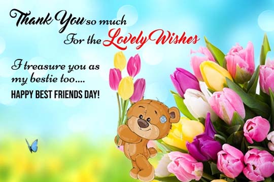 Thanks My Bestie. Free Thank You eCards, Greeting Cards | 123 Greetings