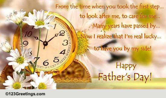 I'm Real Lucky... Free Special Dad eCards, Greeting Cards | 123 Greetings