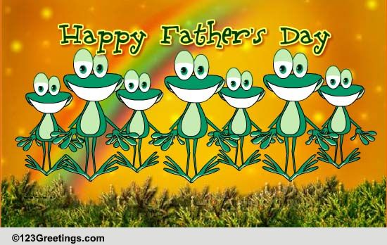 Jumpin' Froggy Wishes! Free Special Dad eCards, Greeting Cards | 123 ...