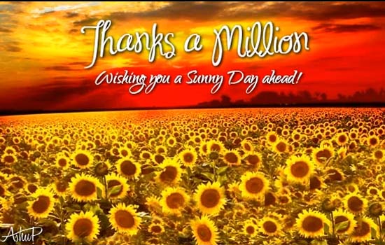 Thanks A Million... Free Thank You eCards, Greeting Cards | 123 Greetings