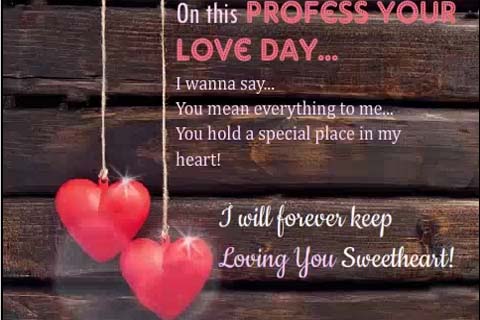 I Will Loving You Forever... Free Profess Your Love Day eCards | 123 ...