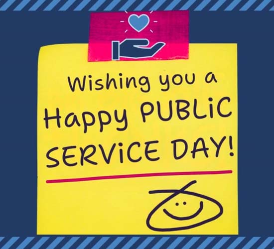 A Big Thank You For Your Services. Free Public Service Day eCards | 123 ...