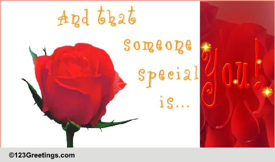 Someone Special... Free Red Rose Day eCards, Greeting Cards | 123 Greetings