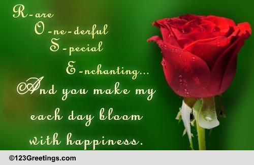 For Someone Who Is Just Like A Rose! Free Red Rose Day eCards | 123 ...