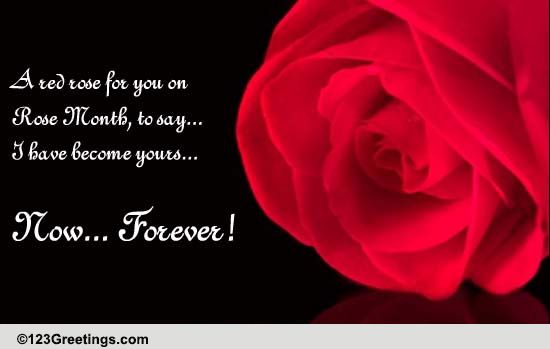 Romantic Wishes On Rose Month. Free Rose Month eCards, Greeting Cards ...