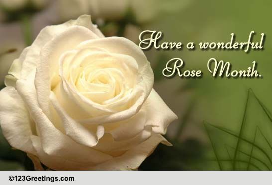 Wishes With A Rose... Free Rose Month eCards, Greeting Cards | 123 ...
