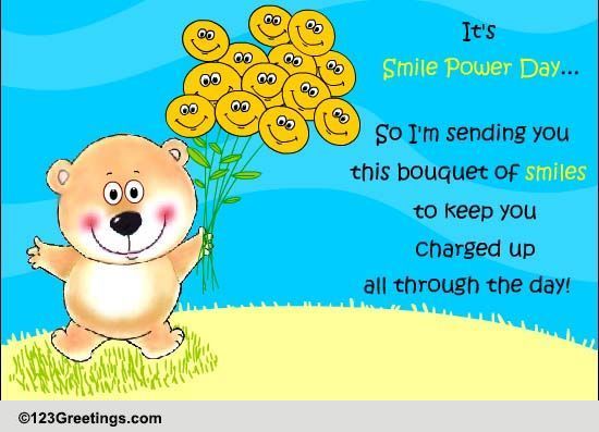 Keep You Charged Up... Free Smile Power Day eCards, Greeting Cards ...