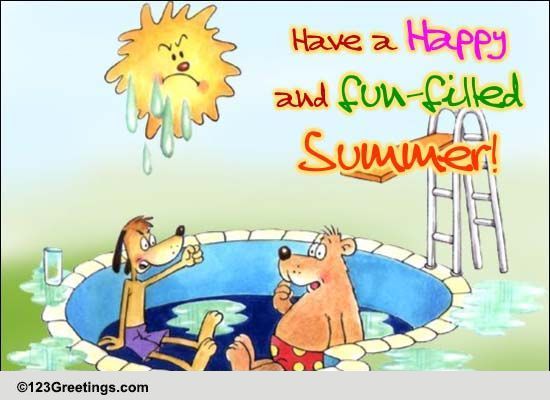 Splash Some Summer Fun! Free Fun eCards, Greeting Cards | 123 Greetings