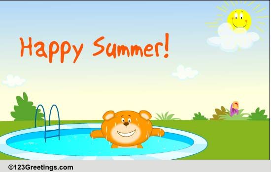 Cool Bare Summer Fun! Free Fun eCards, Greeting Cards | 123 Greetings