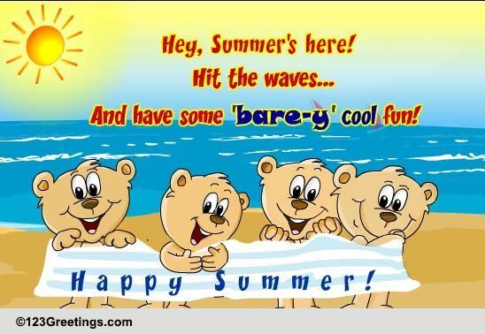 'Bare-y' Cool Summer Fun! Free Fun eCards, Greeting Cards | 123 Greetings