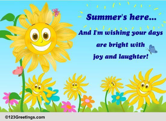 Joy And Laughter... Free Happy Summer eCards, Greeting Cards | 123 ...