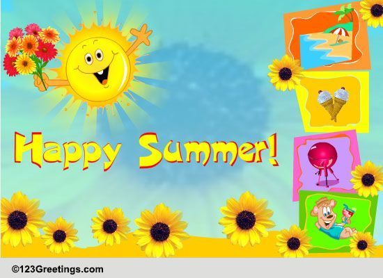 Shining Summer Days! Free Happy Summer eCards, Greeting Cards | 123 ...