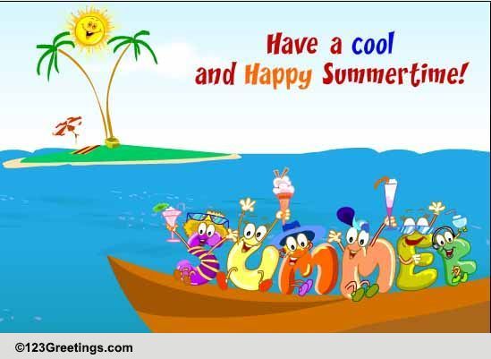 Summer Is Back Again! Free Happy Summer eCards, Greeting Cards | 123 ...