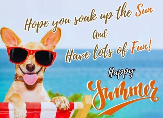 Joyous Summer Wishes Full Of Sun & Fun. Free Happy Summer eCards | 123 ...