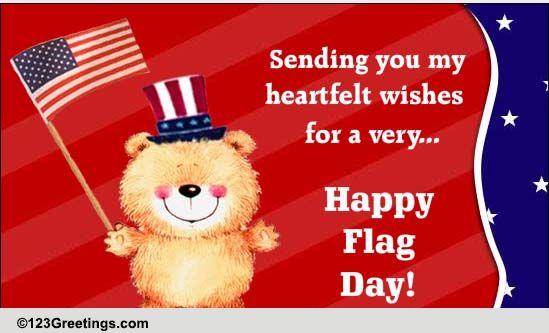 Flag Day Heartfelt Wish. Free Flag Day eCards, Greeting Cards | 123 ...