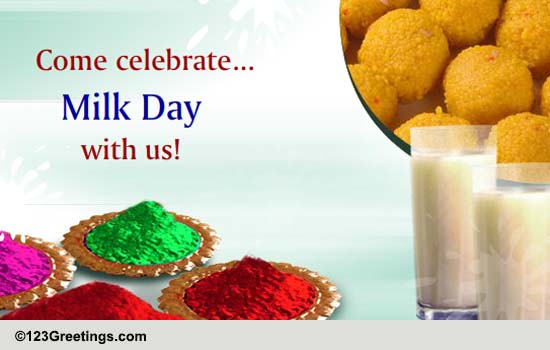 Happy World Milk Day. Free World Milk Day eCards, Greeting Cards | 123 ...