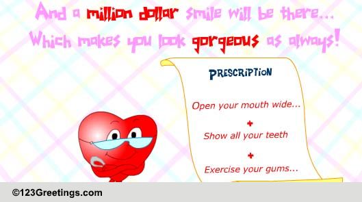 A Million Dollar Smile! Free Dentists' Day eCards, Greeting Cards | 123 ...