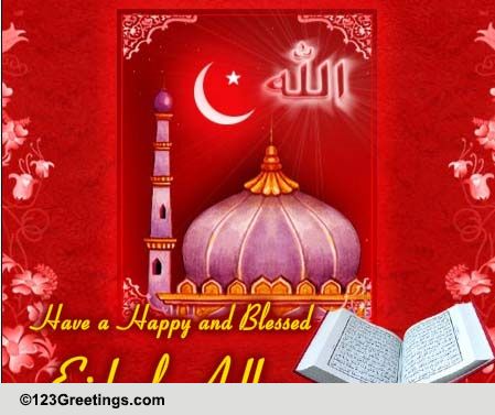 Allah's Rahmat On Eid And Always. Free Allah's Blessings eCards | 123 ...